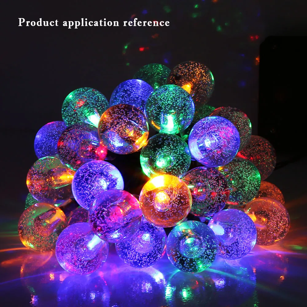 30LED Custom Length Bubble Ball String Lights - Professional Solar ...