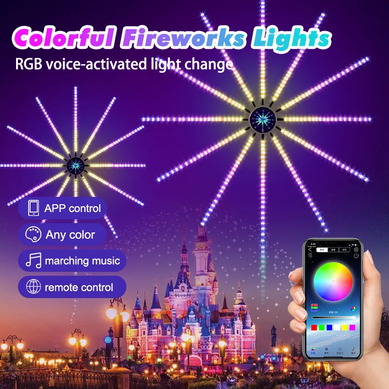 Colorful Fireworks Fairy Lights Bulk Factory - Professional Solar ...